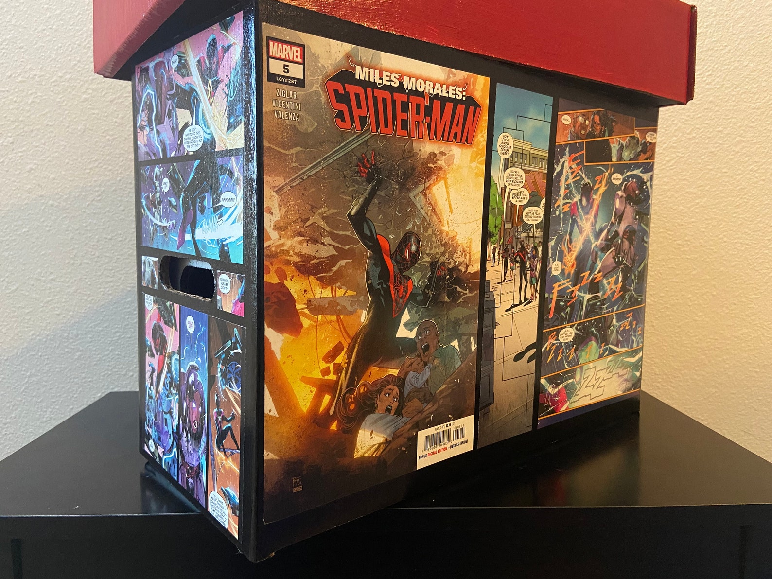 Spider-man Miles Morales Custom Comic Box - Etsy