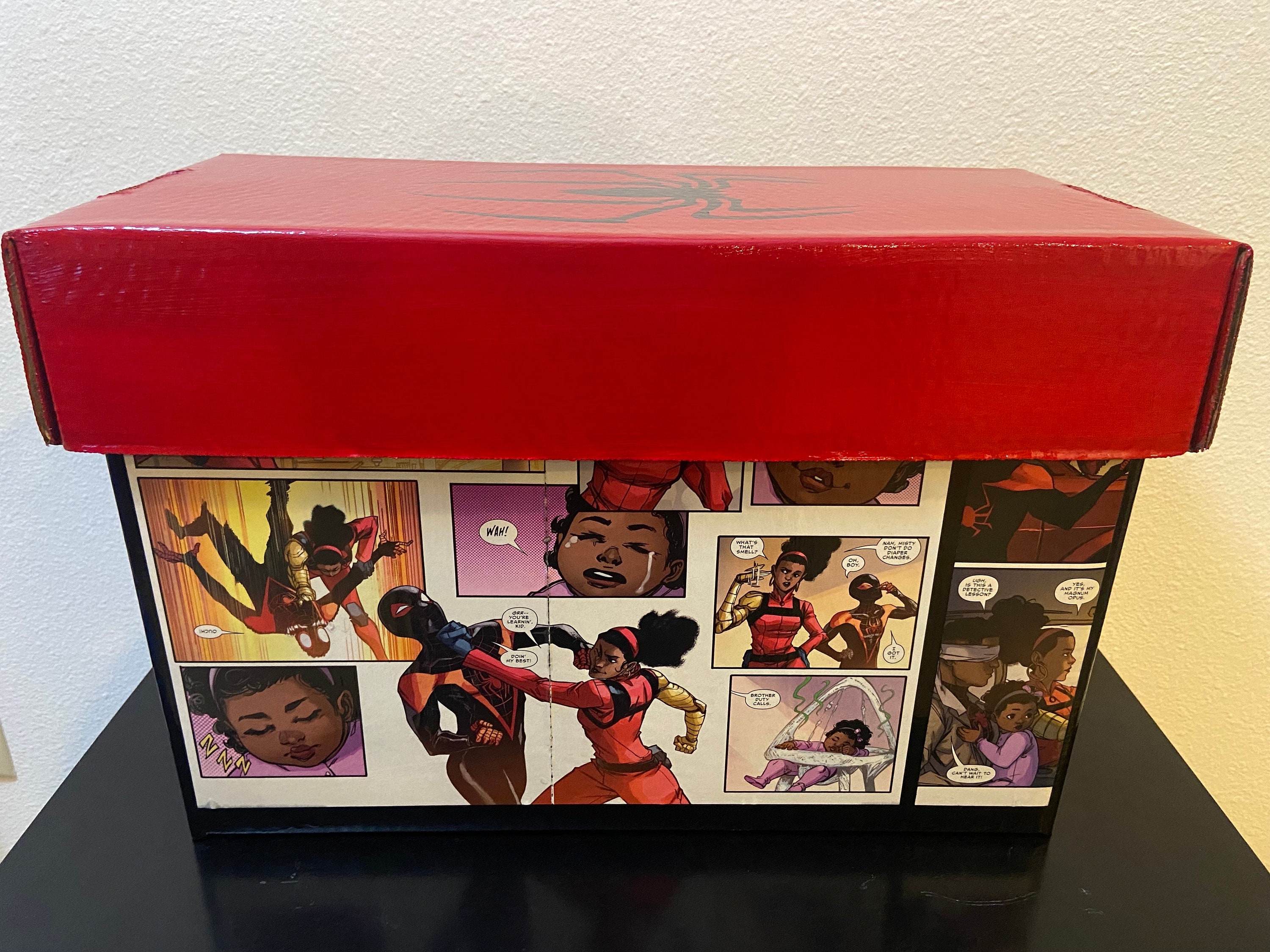 Spider-man Miles Morales Custom Comic Box - Etsy