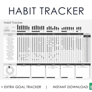 HABIT GOAL Tracker for Every Day in 2024 - Etsy