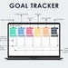 Colorful Digital Daily Habit Tracker Spreadsheet Template Daily Planner ...