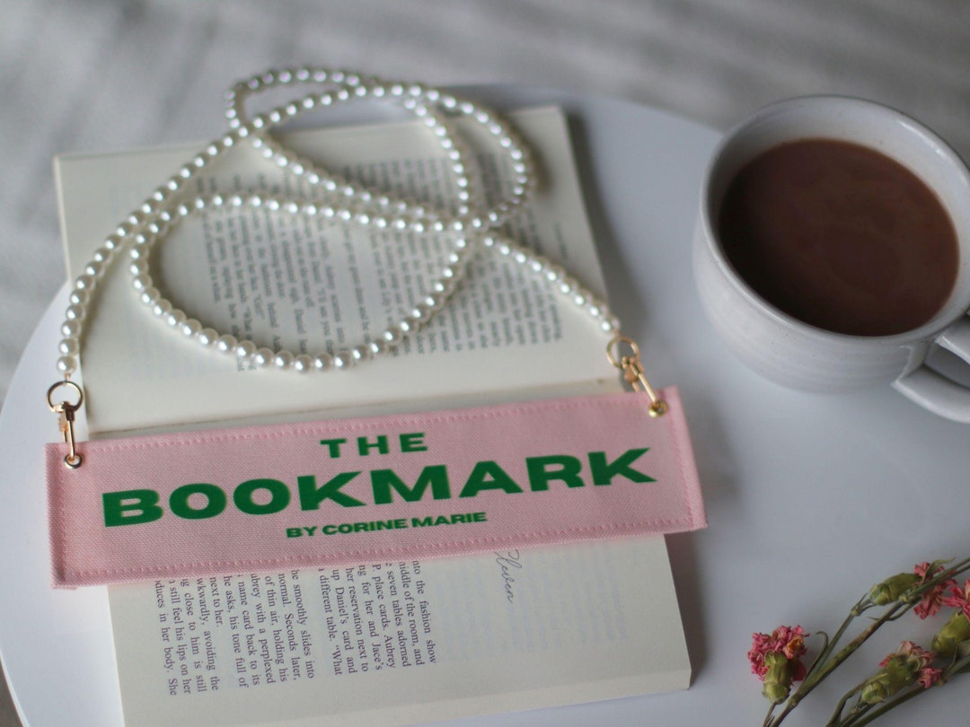 Oh so Pretty Pink and Green Bookmark With Detachable Handle, Book ...