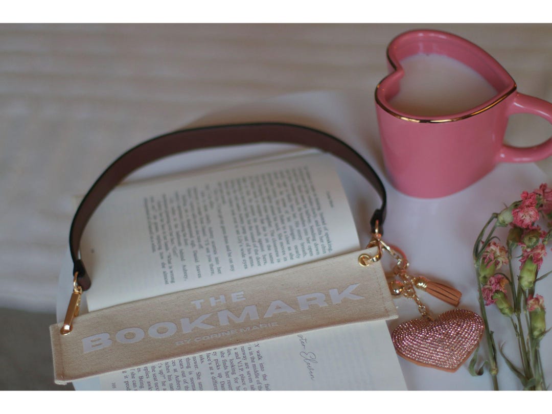 Bookmark With Detachable Handle, Book Carrier, Faux Leather Bookmark ...