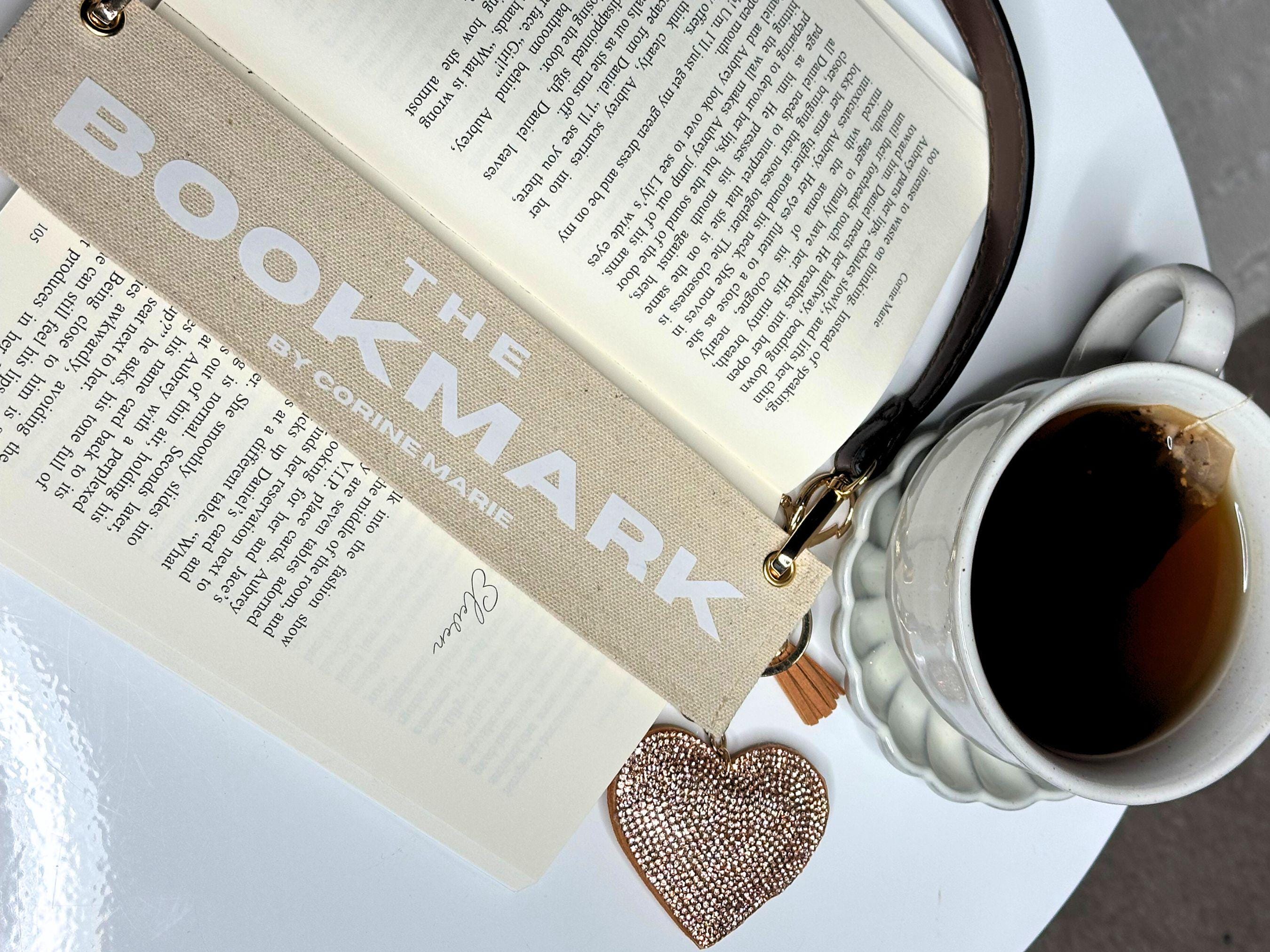 Bookmark With Detachable Handle, Book Carrier, Faux Leather Bookmark ...