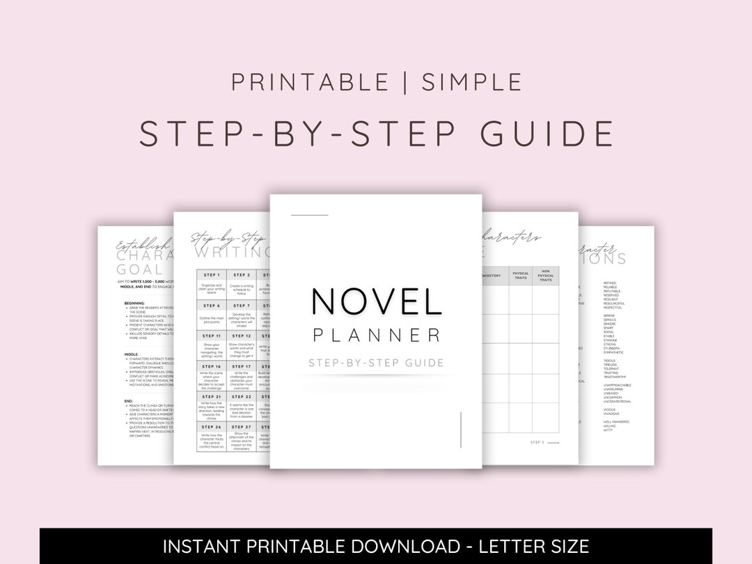 Novel Planner: Story Arc Organizer for Writers (digital Download) - Etsy