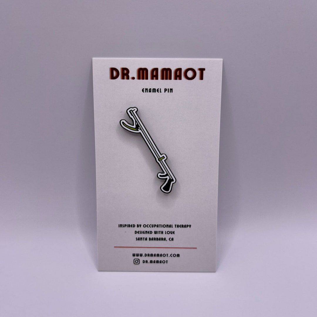 Long Handled Reacher Enamel Pin - Etsy