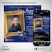 Royal Blue and Gold Funeral Program Template | Funeral Announcement ...