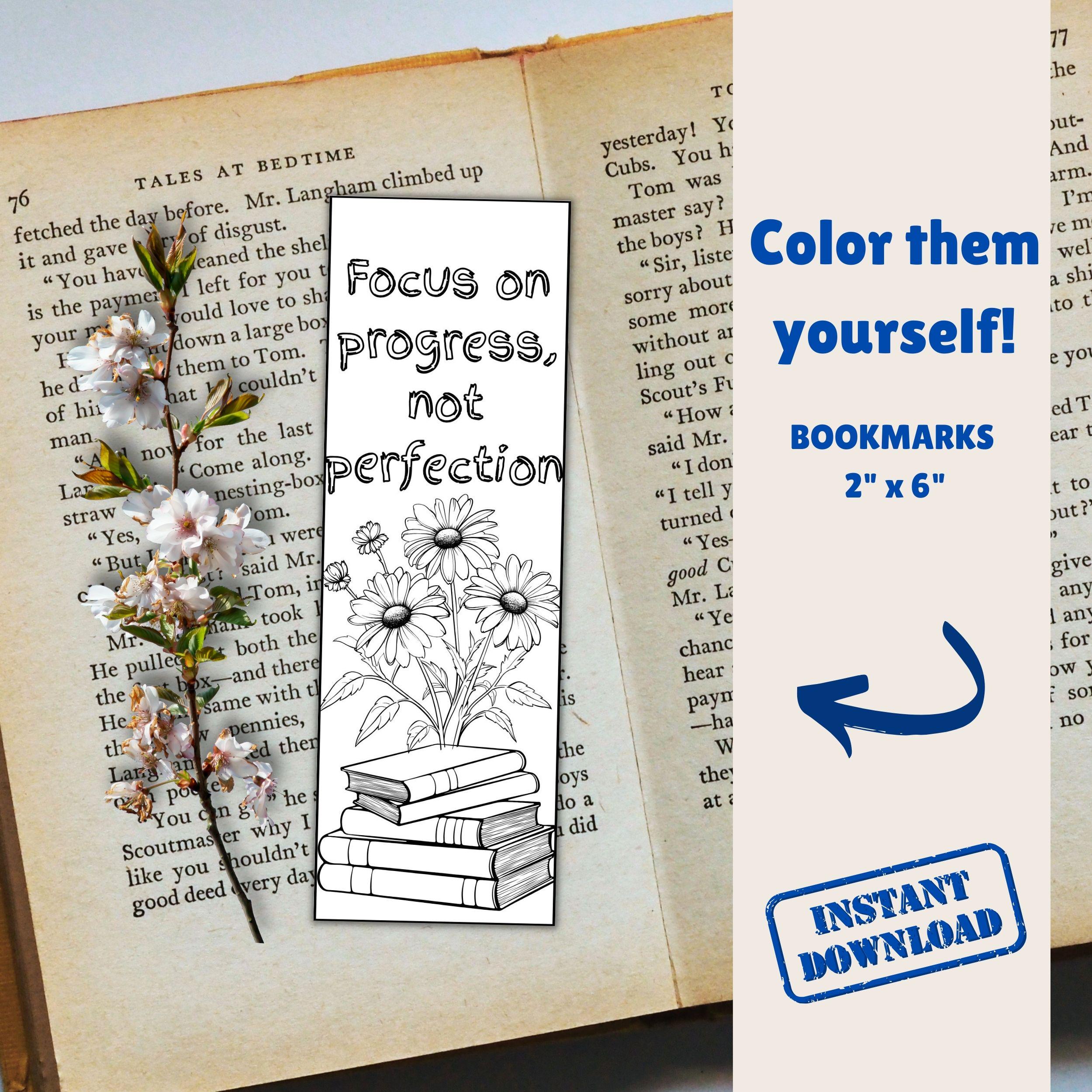 Printable Mindfulness Coloring Bookmarks - Etsy