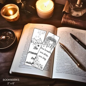 Printable Mindfulness Coloring Bookmarks - Etsy