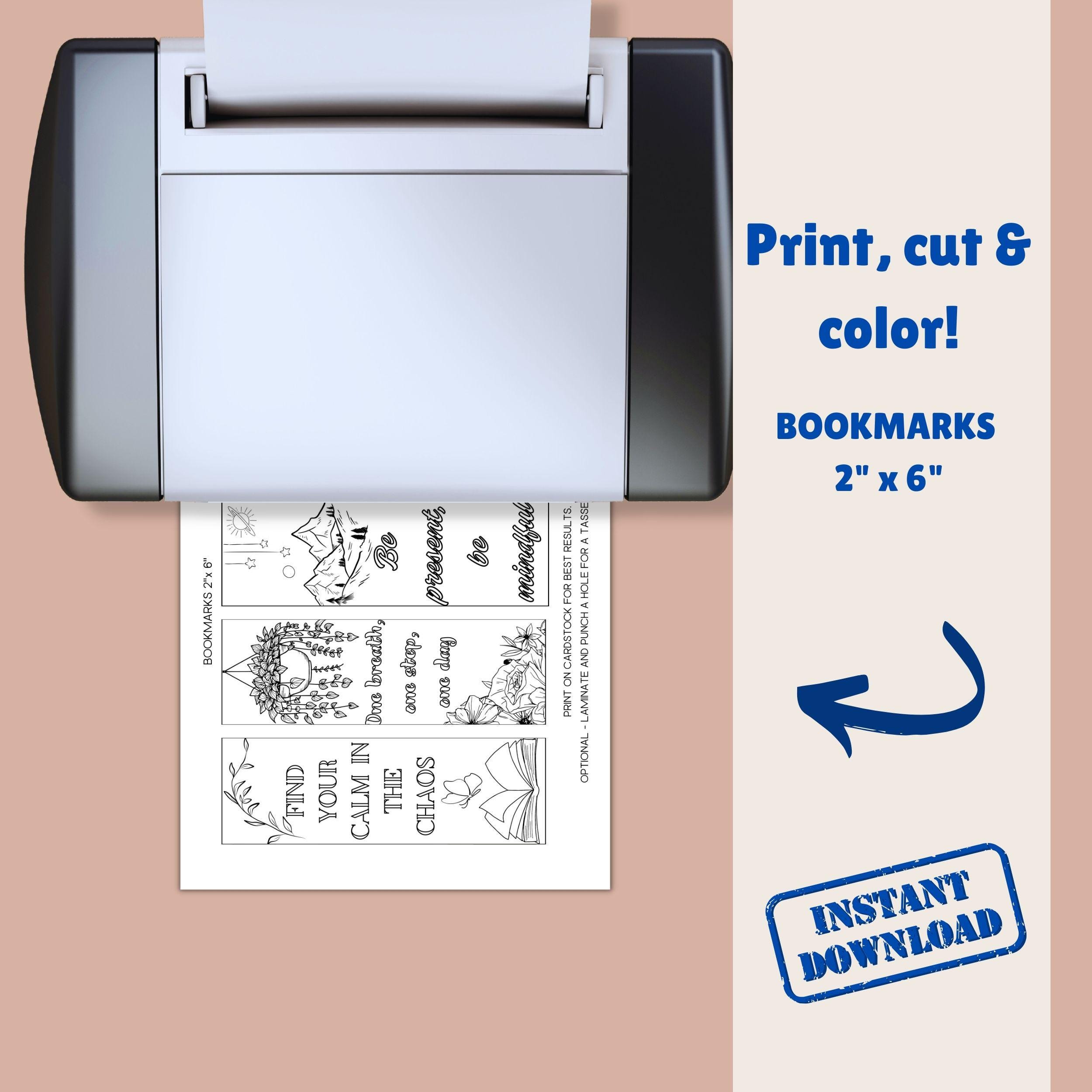 Printable Mindfulness Coloring Bookmarks - Etsy