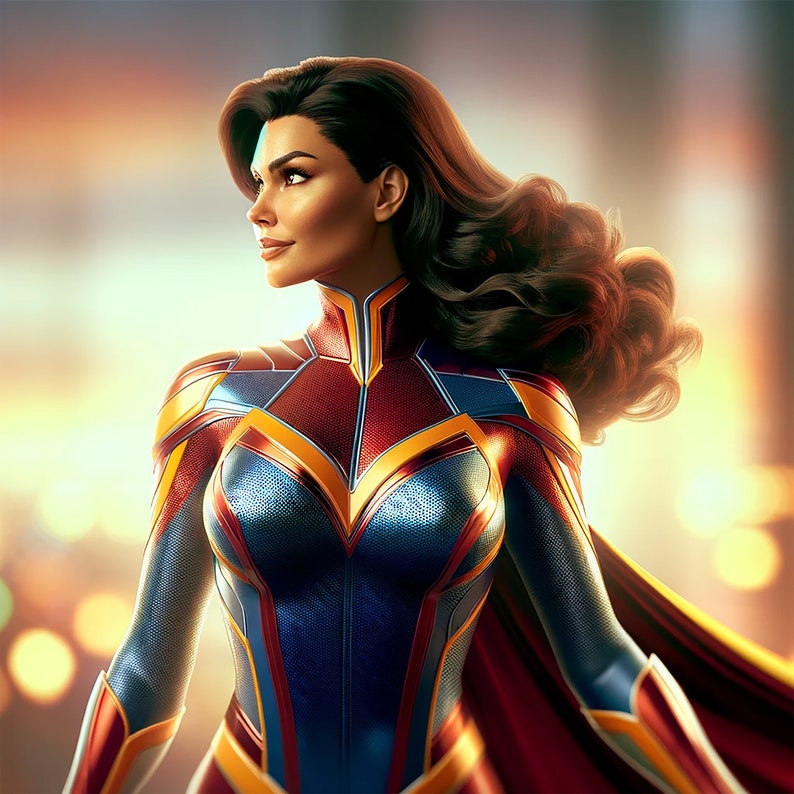 Women Superheroes superheroines Coloring Pages for Adults. Grayscale ...