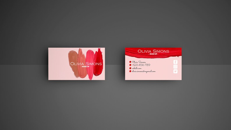Business Card Template Editable Art Calling Card Printable - Etsy
