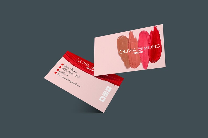 Business Card Template Editable Art Calling Card Printable - Etsy