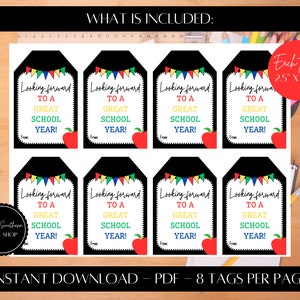 Back to School Gift Tag, It’s Going to Be a Great Year, Meet the ...