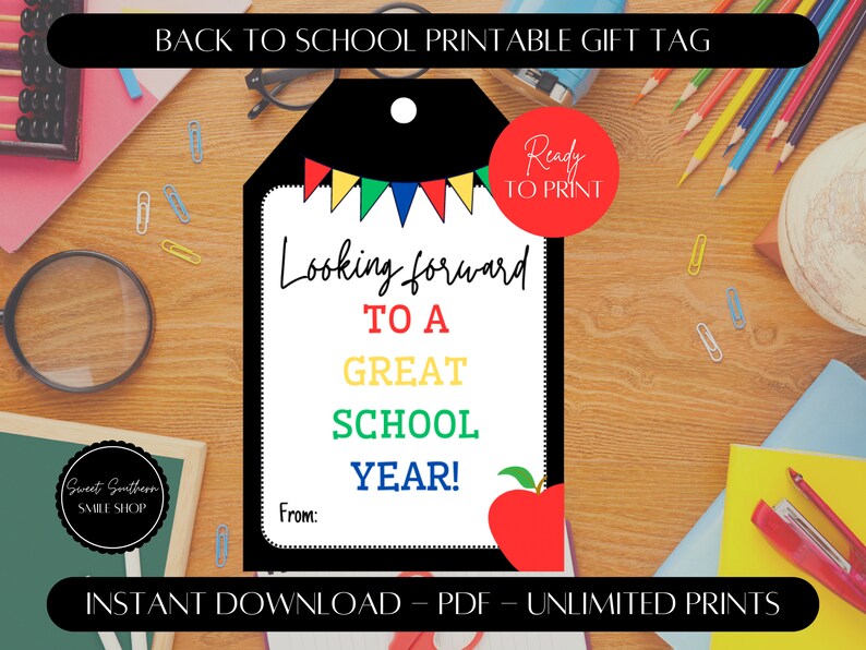 Back to School Gift Tag, It’s Going to Be a Great Year, Meet the ...