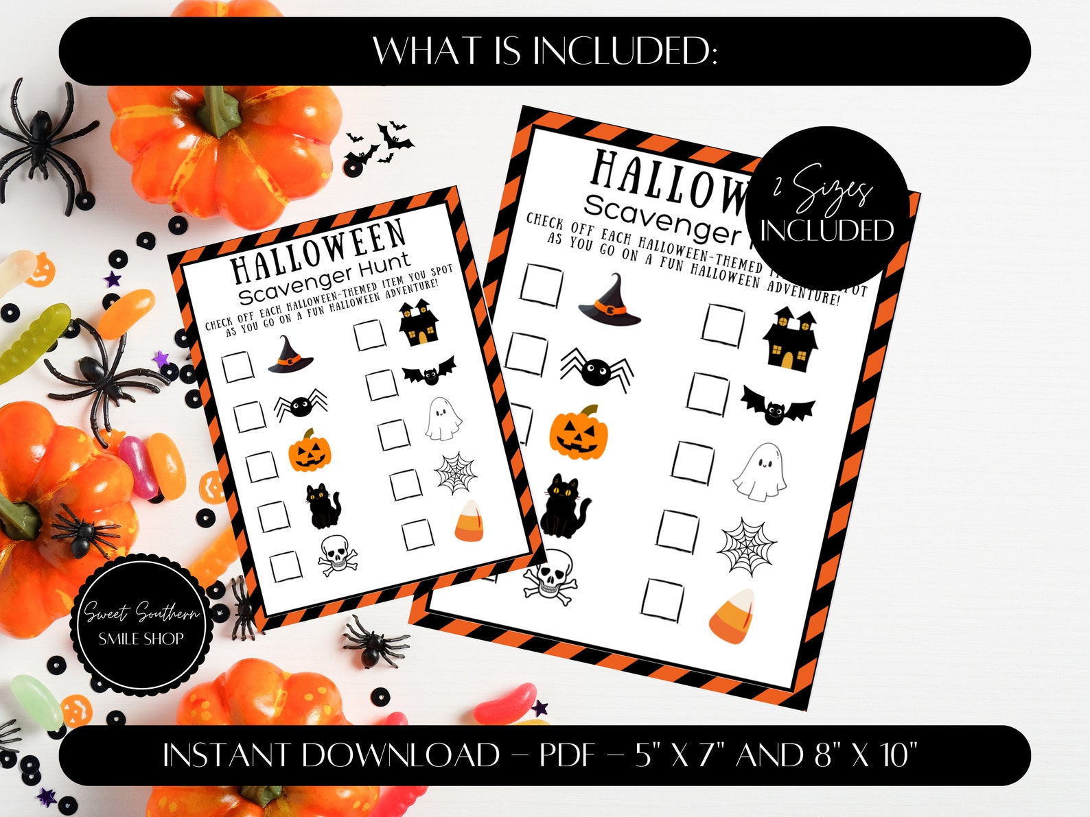 Halloween Scavenger Hunt Printable, Party Game (PDF) - Etsy