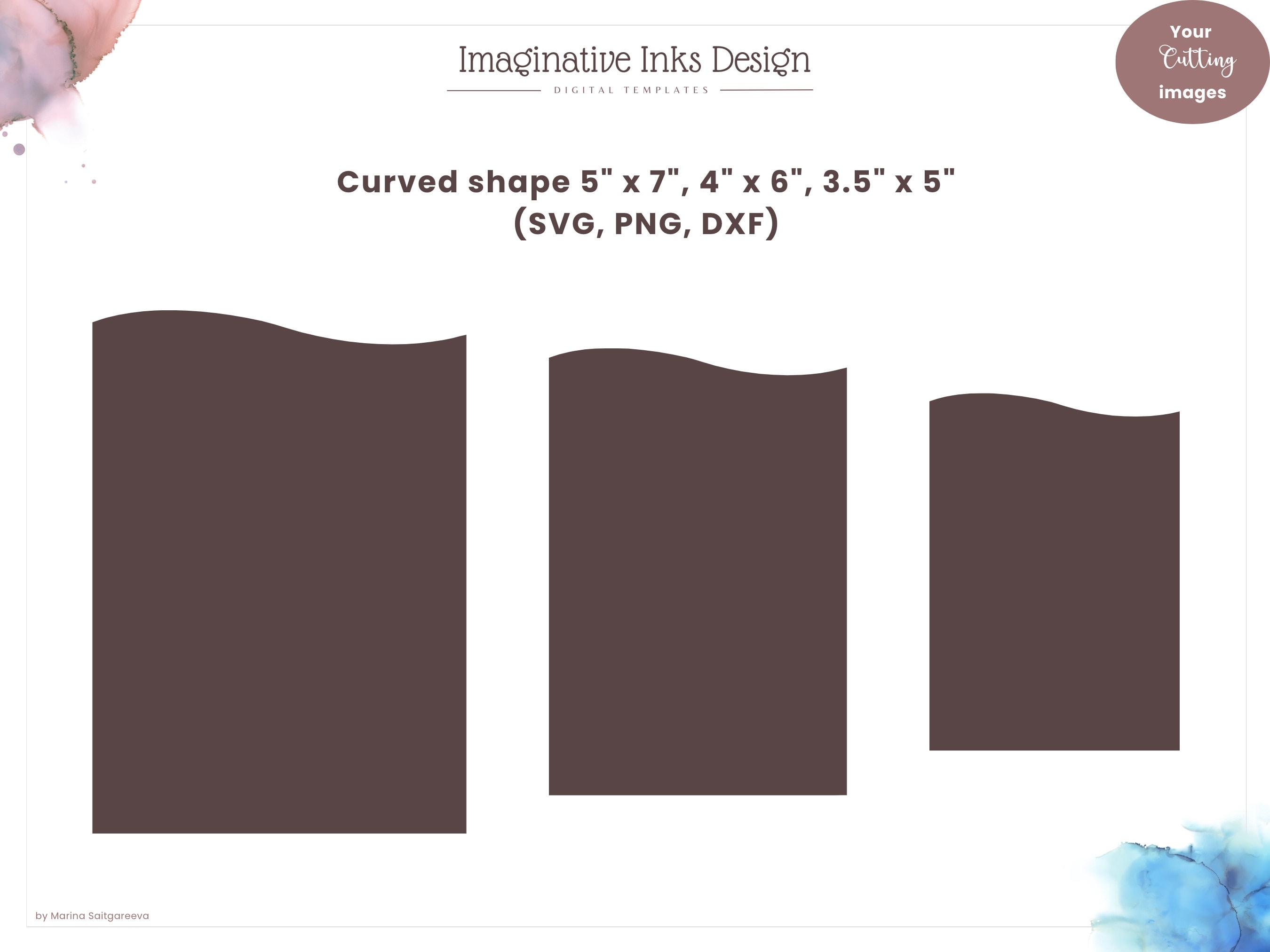 Curved Shape SVG and Curved Outline SVG, Boho SVG Cut Files, Curved Png ...