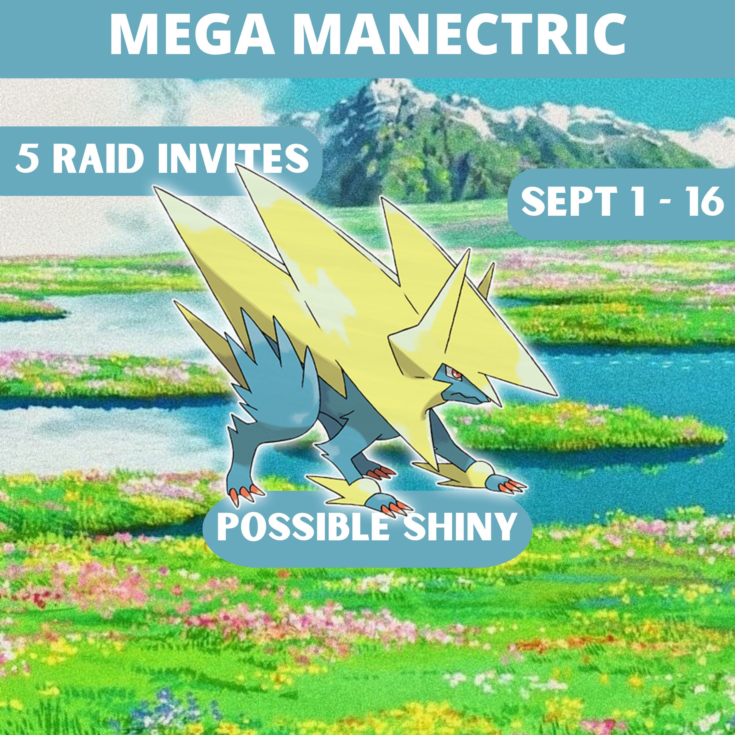 Pokemon Shiny Mega Manectric