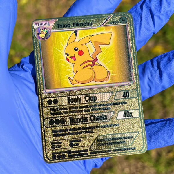 Thicc Pikachu - Etsy