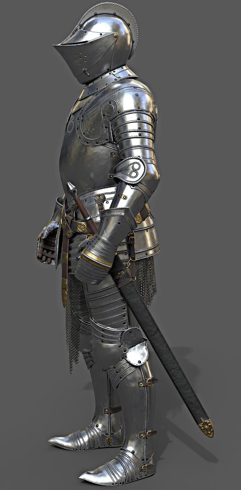 Medieval Combat Full Body Armour Suit Medieval Knight Armour Costume ...