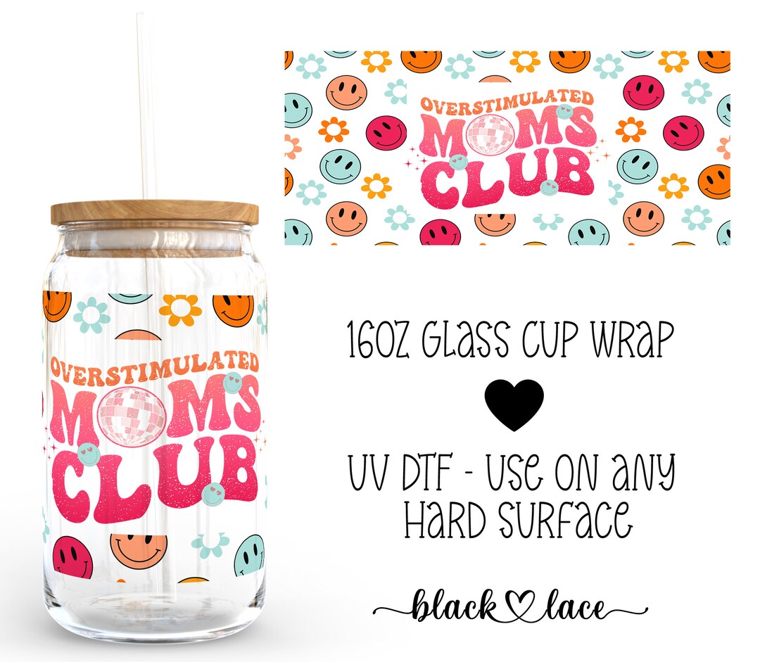 UV DTF Cup Wrap | Libby Beer Can Glass 16oz | Overstimulated Moms Club ...