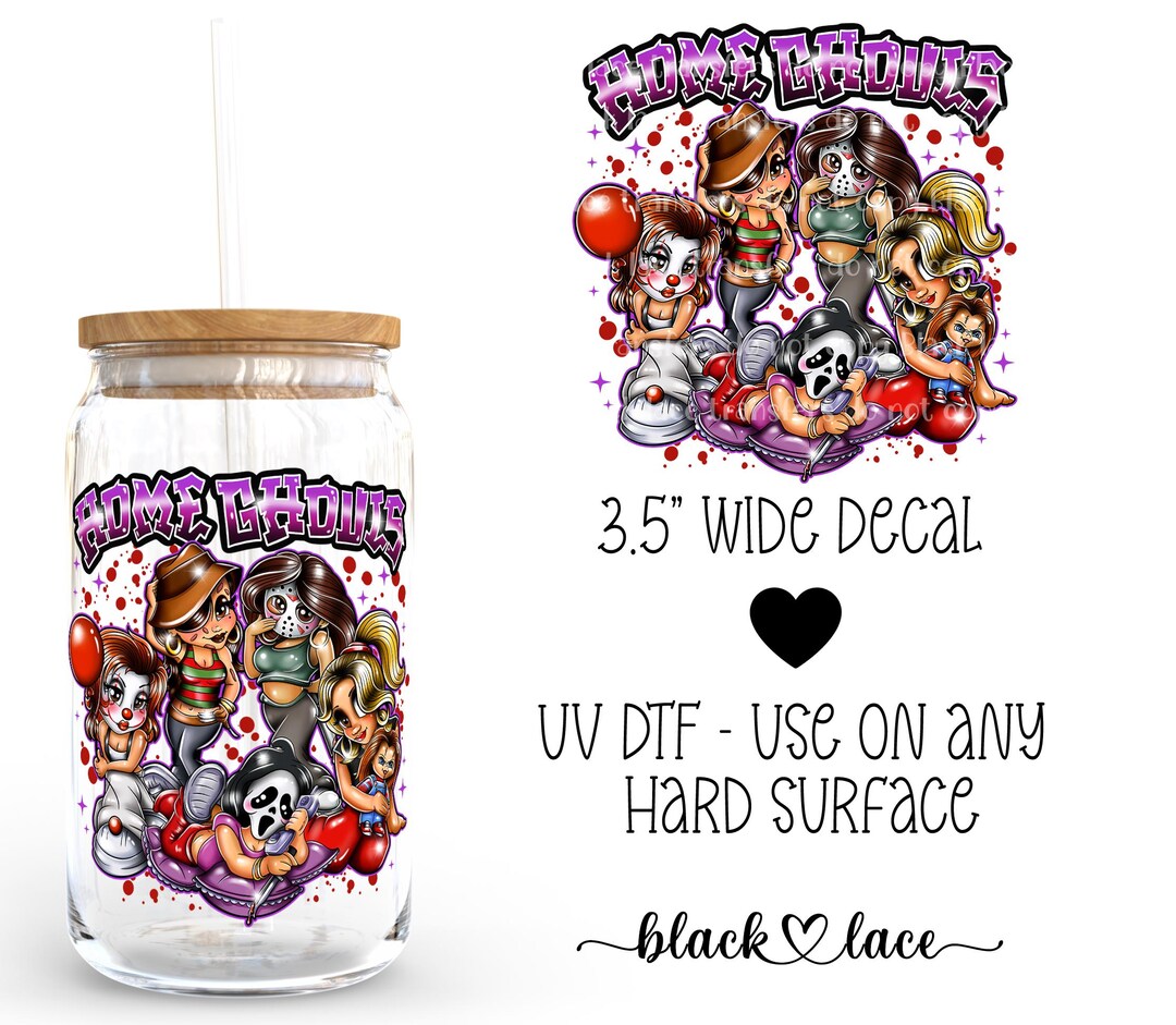 UV DTF Cup Wrap | Libby Beer Can Glass 16oz | Home Ghouls | - Etsy