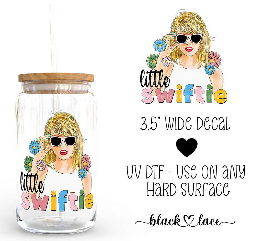 UV DTF Cup Wrap Libby Beer Can Glass 16oz Little Swiftie - Etsy