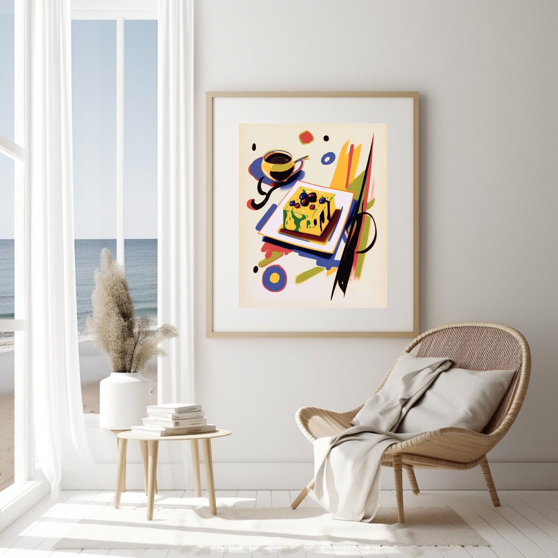 Flan, Creme Caramel, Abstract Food Art, Modern Kitchen Art, Food Lover ...