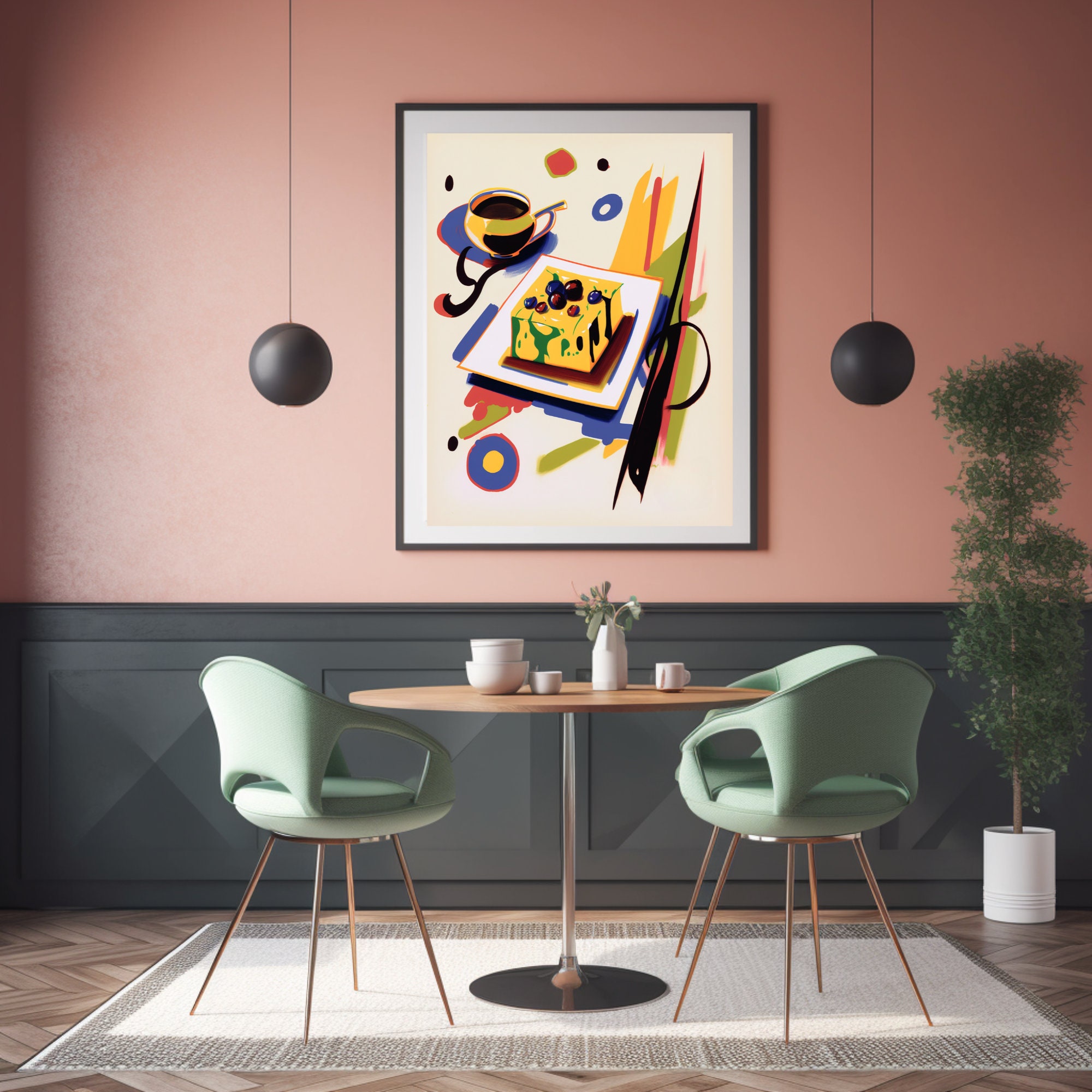 Flan, Creme Caramel, Abstract Food Art, Modern Kitchen Art, Food Lover ...