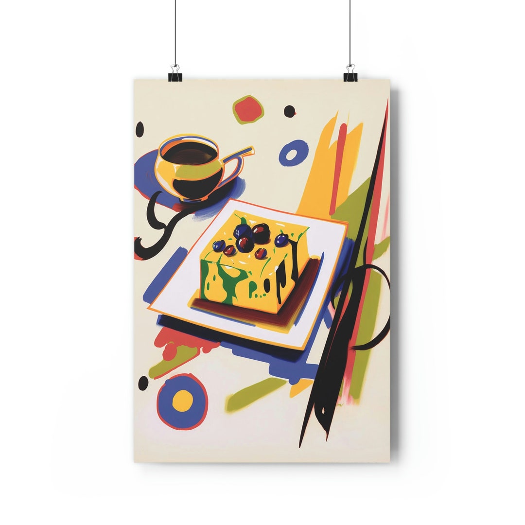 Flan, Creme Caramel, Abstract Food Art, Modern Kitchen Art, Food Lover ...