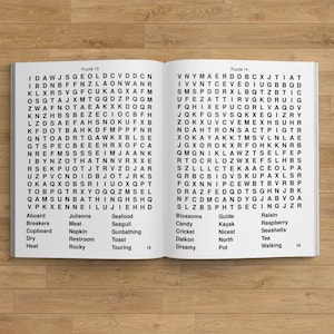 Adult Large Print Word Search Puzzle Summer Vacation - Etsy