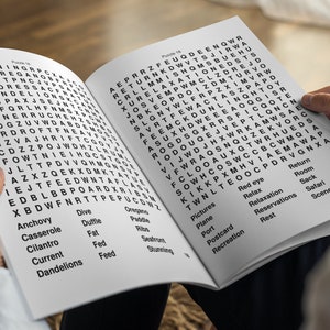 Adult Large Print Word Search Puzzle Summer Vacation - Etsy