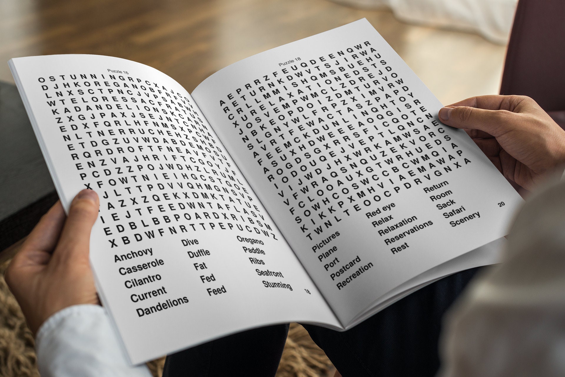 Adult Large Print Word Search Puzzle Summer Vacation downloadable PDF ...