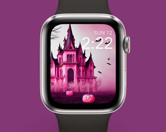Halloween Spooky Gothic Mansion Apple Watch Wallpaper Smartwatch ...