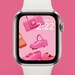3D Pink Apple Watch Wallpaper 3D Smartwatch Background - Etsy