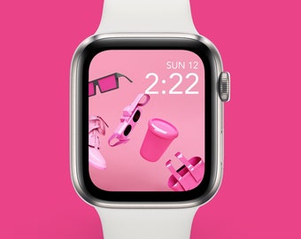 3D Heart Apple Watch Wallpaper 3D Smartwatch Background Lock Screen 3D ...