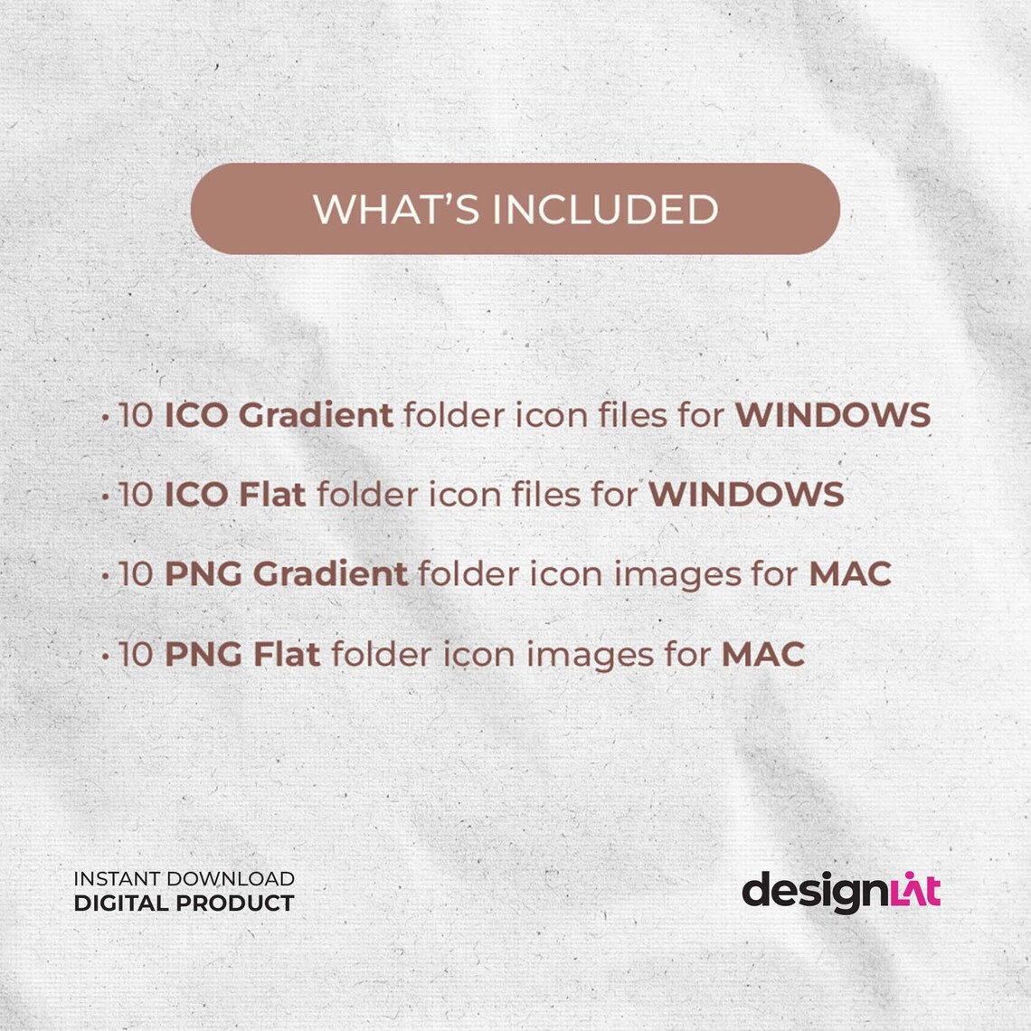 Aesthetic That Girl Folder Icons for Mac & Windows | 10 Soft Pastel ...