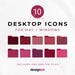 Cherry Aesthetic Folder Icons for Mac & Windows | 10 Warm Organizing ...