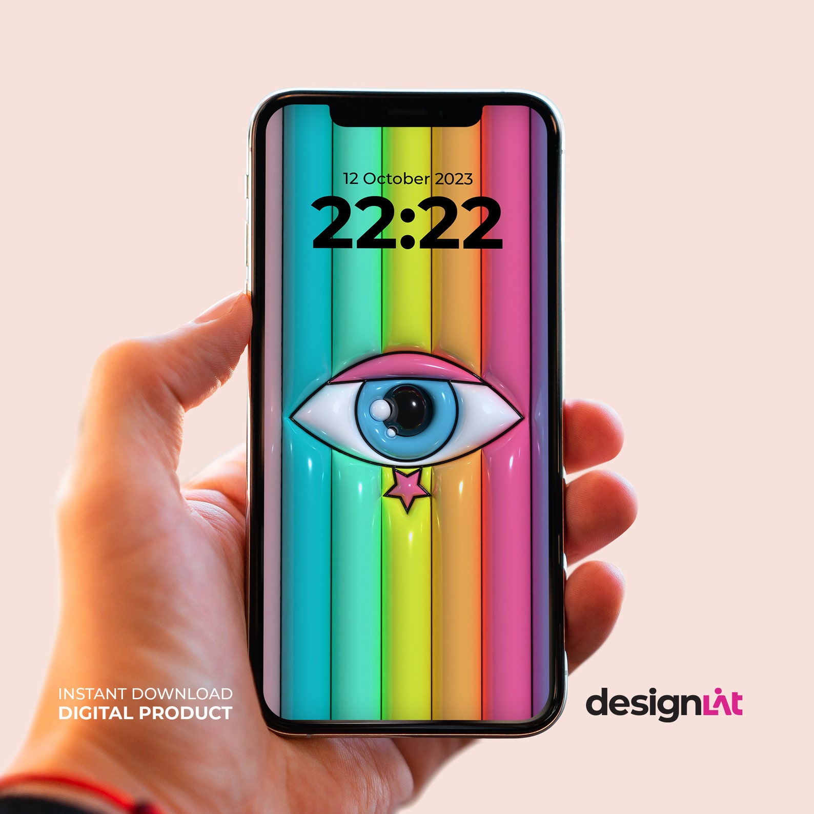 3D Evil Eye Aesthetic Wallpaper for Mobile Phone 3D Evil Eye Protection ...