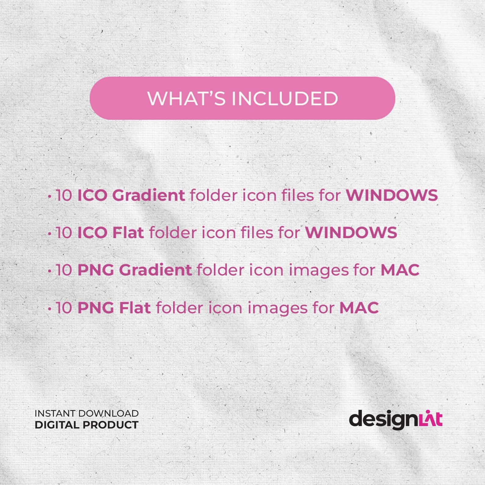 Pink Pastel Aesthetic Folder Icons for Mac & Windows | 10 Soft Pink ...