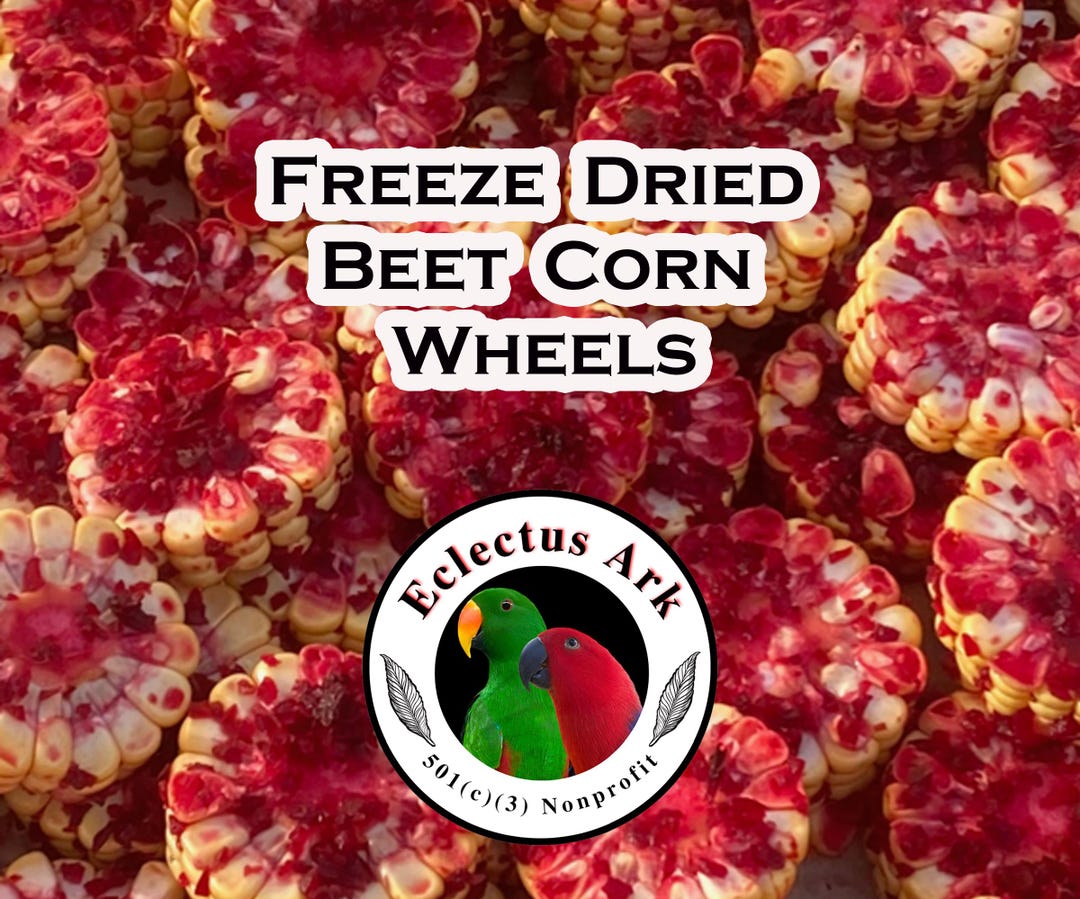 Freeze Dried- Beet Flavored Corn Wheels - Etsy