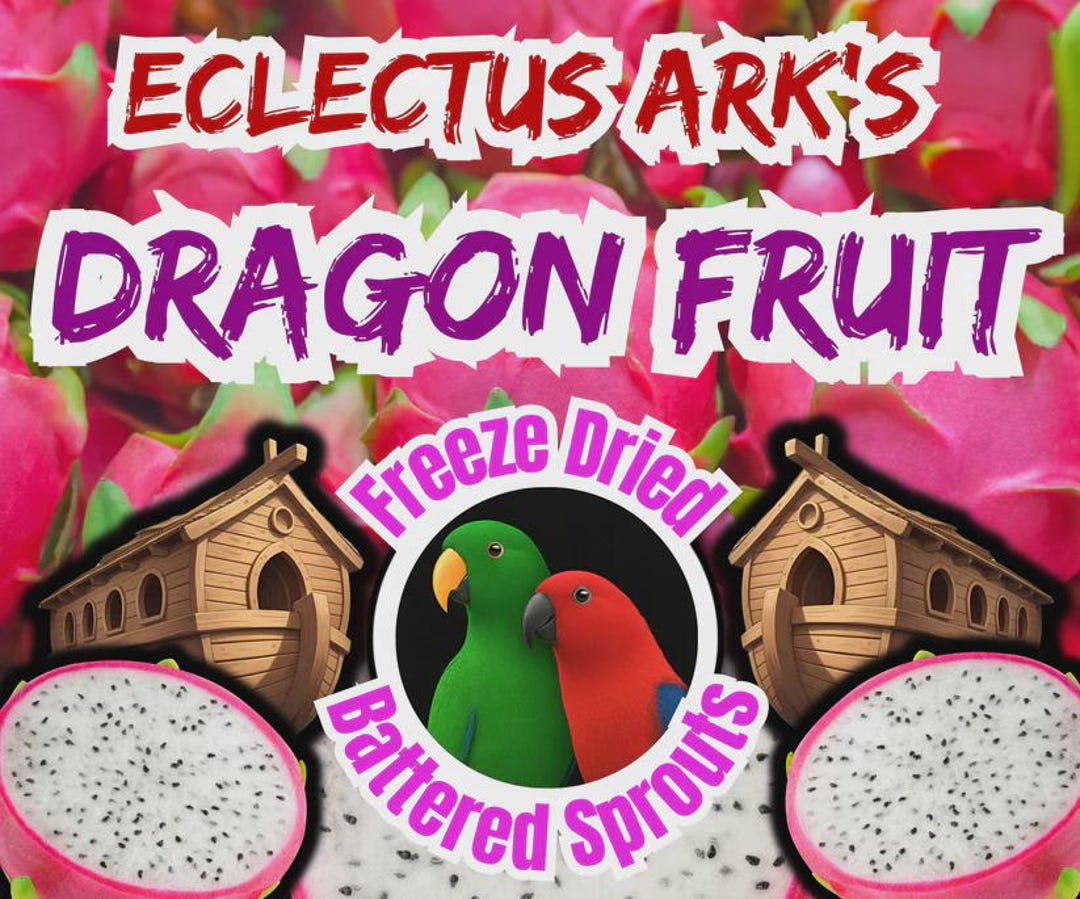Freeze-dried Dragon Fruit Sprouts: Natural Parrot & Hookbill Treats - Etsy