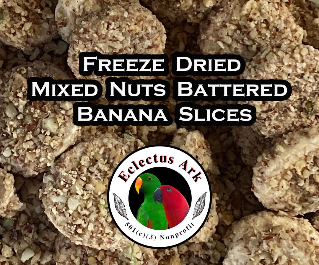 Freeze Dried Mixed Nuts Battered Banana Slices 2.5 Oz - Etsy