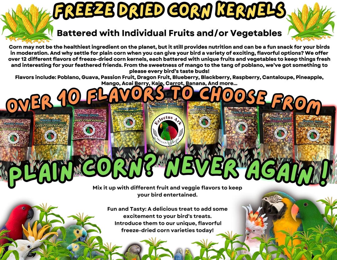 Freeze Dried Battered Sweet Corn Kernels - Multiple Flavors 2 Oz - Etsy