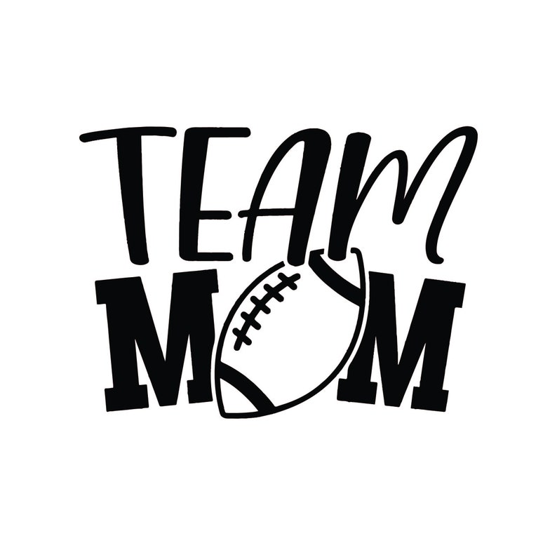 Team Mom Icon - Football (editable SVG) - Etsy