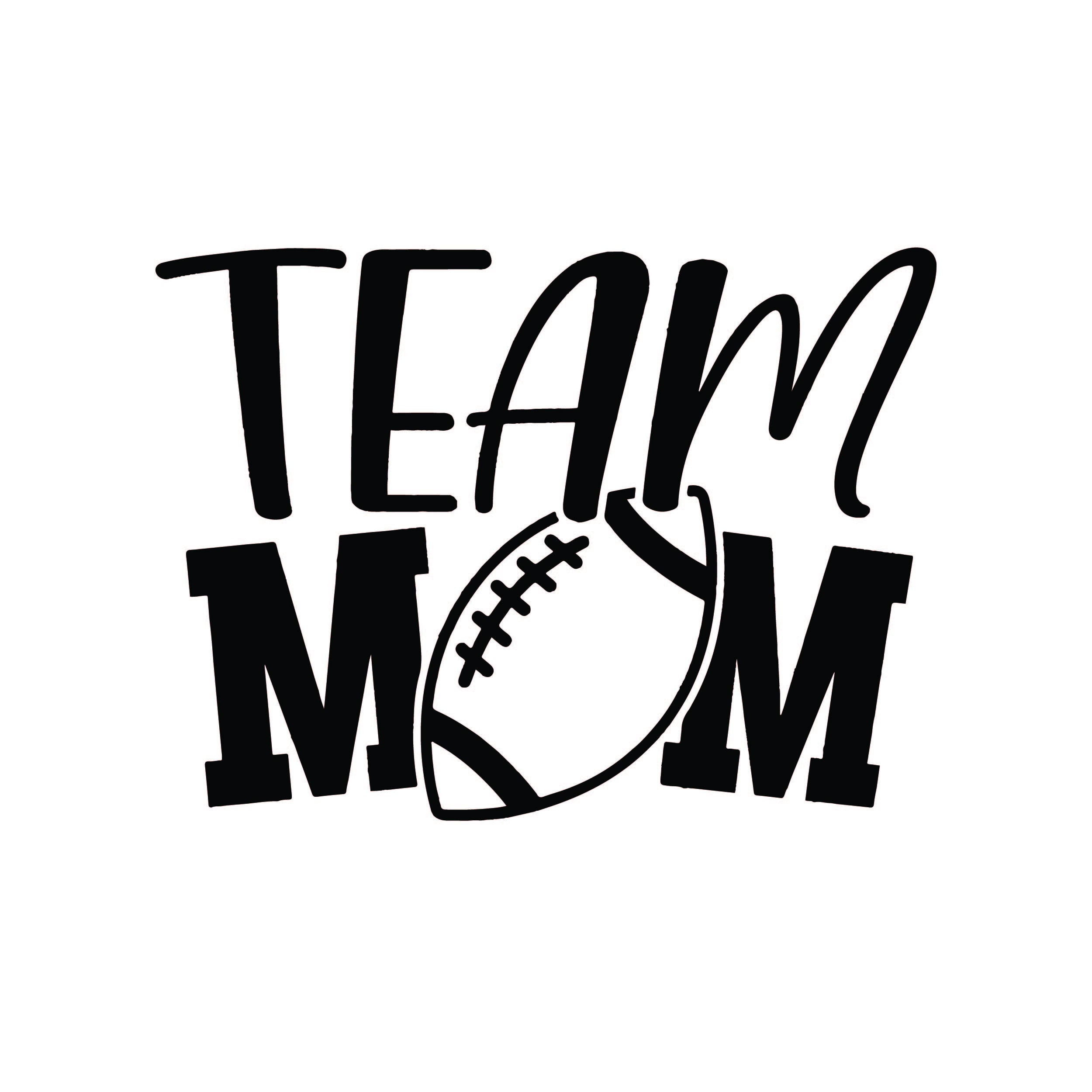 Team Mom Icon - Football (editable SVG) - Etsy
