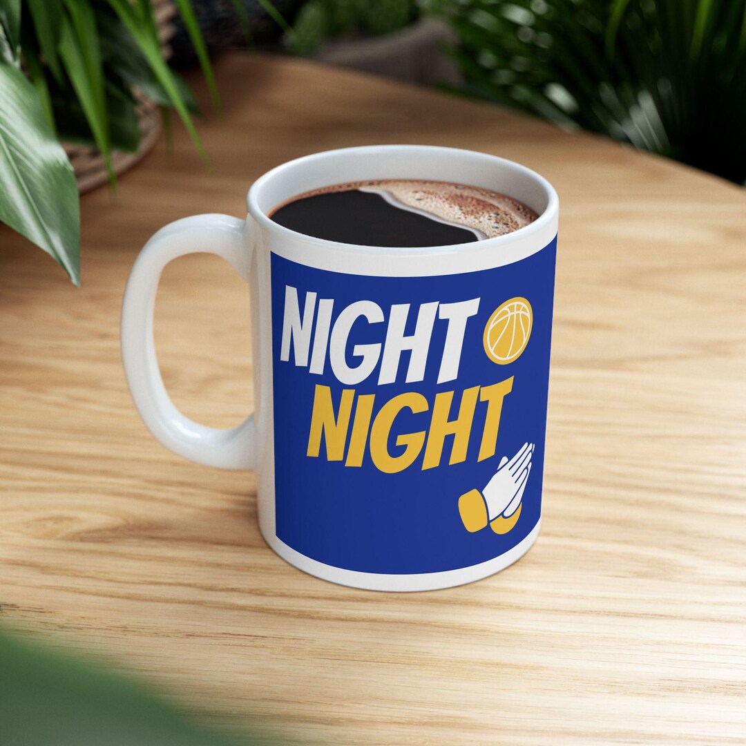 NIGHT NIGHT Golden State Warriors Basketball Ceramic Mug | Perfect for ...