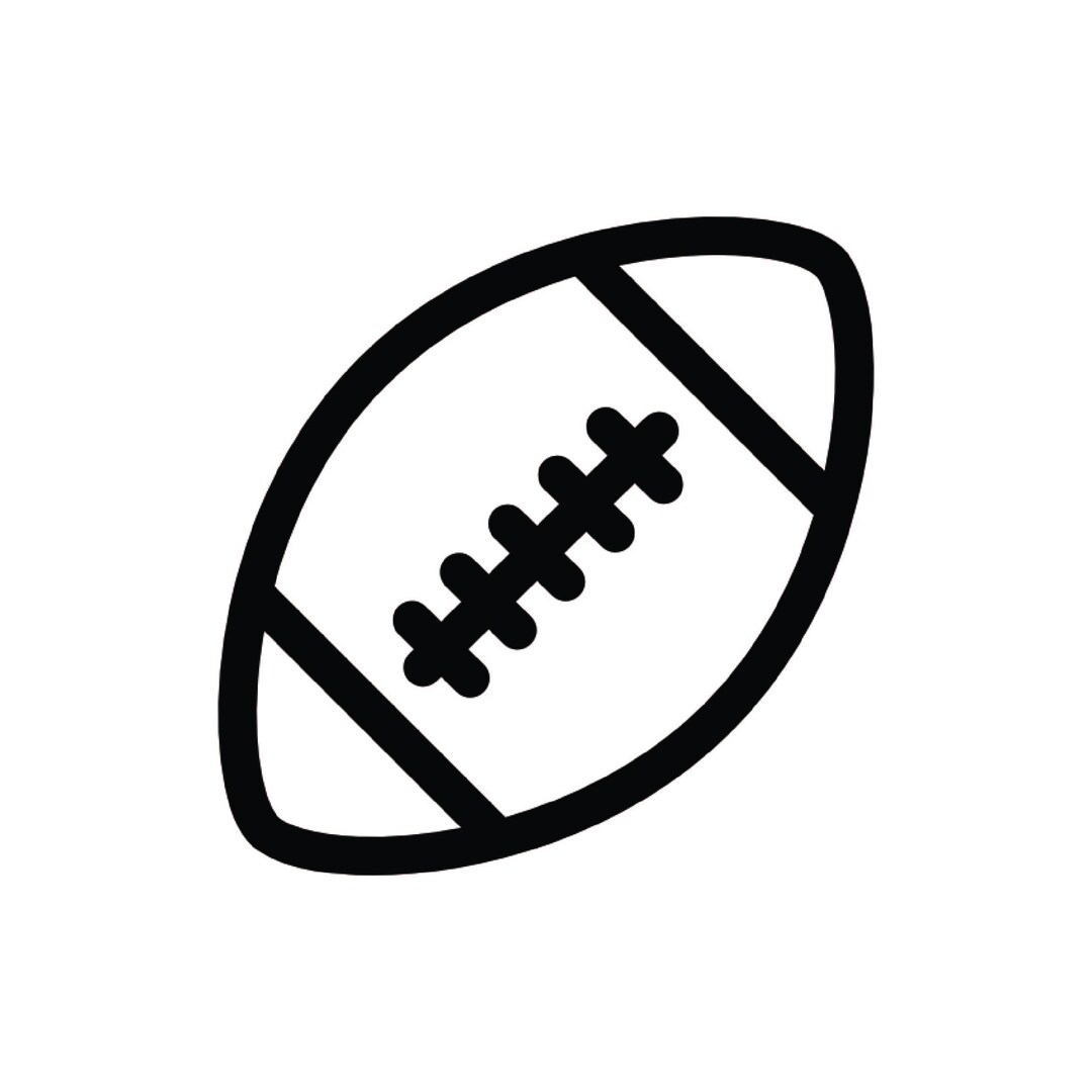 Football Icon (editable SVG Logo) - Etsy