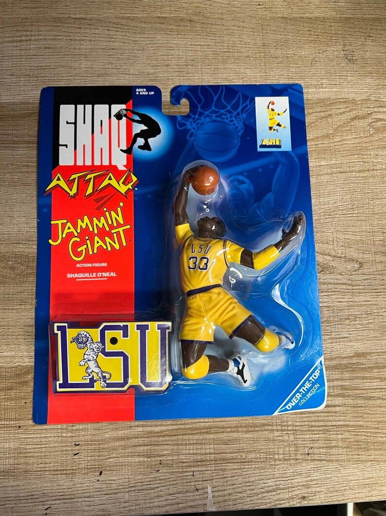 Vintage 1993 Shaq Attaq Shaquille Oneal LSU Jammin Giant Action Figure - Etsy