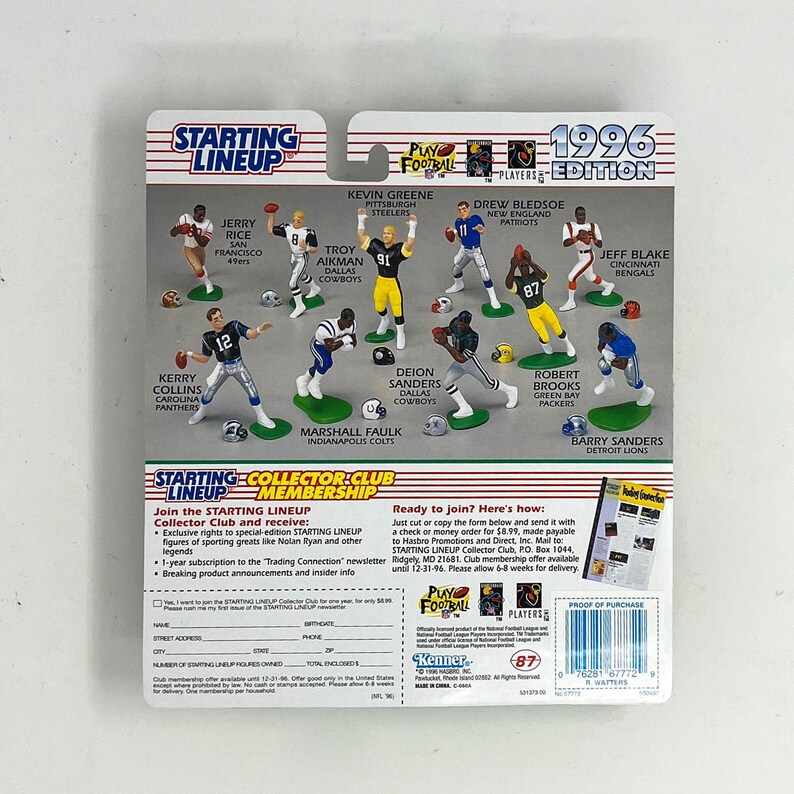 Vintage 1997 NFL Starting Lineup Ricky Watters Philadelphia Eagles ...