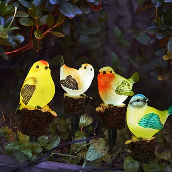 Outdoor Bird Solar Lights - Etsy